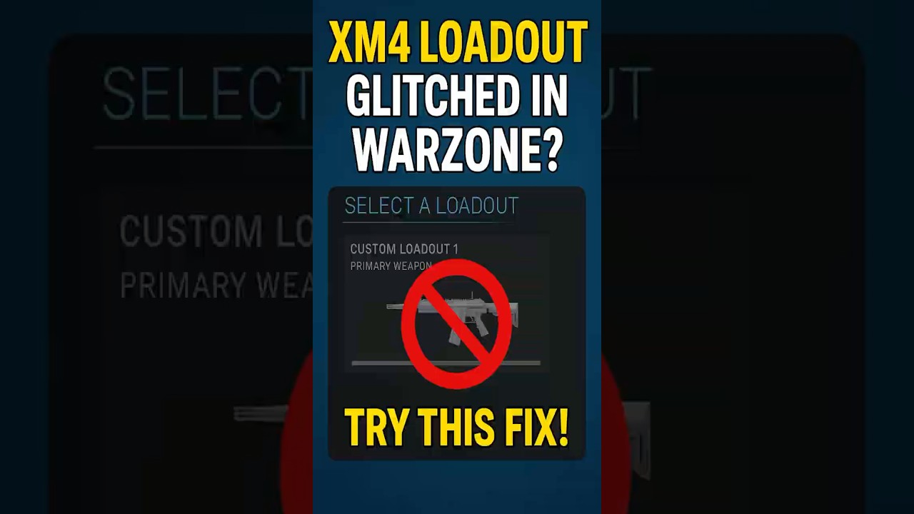 Creating a New Loadout in Warzone? Still Getting a Base XM4? Here’s the Fix  #XM4Bug #Warzone #COD
