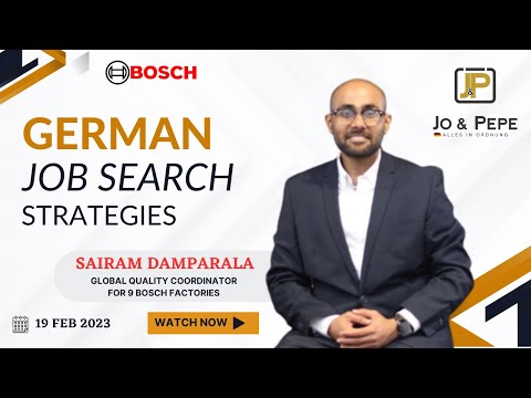 German Job Search strategies | Bosch Germany Global Quality Coordinator