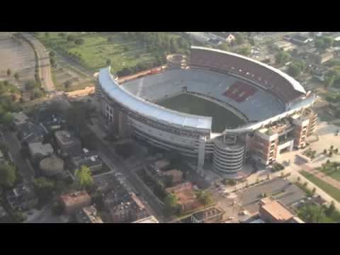University of Alabama Tuscaloosa Flyover - Bryant-Denny Stadium Half Finished