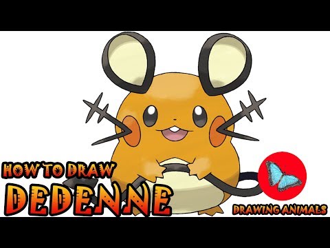 How To Draw Dedenne Pokemon | Drawing Animals