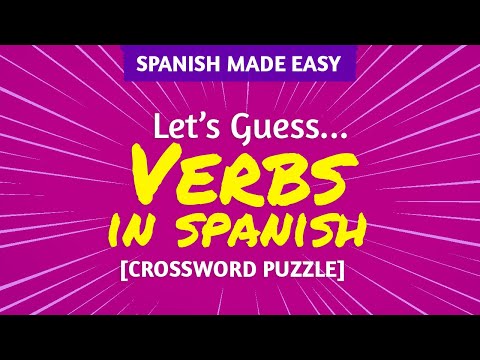 Spanish Verbs | Crossword Puzzle