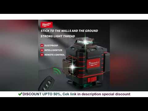 REVIEW Milwaukee 4D 16 Lines Green Beam 360° Self-leveling Laser Levels Horizontal And Vertical Prof