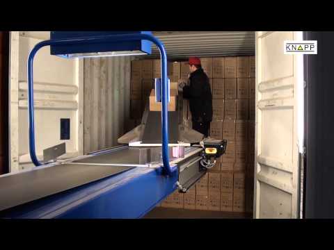 Container unloading and palletising solutions (by KNAPP AB)