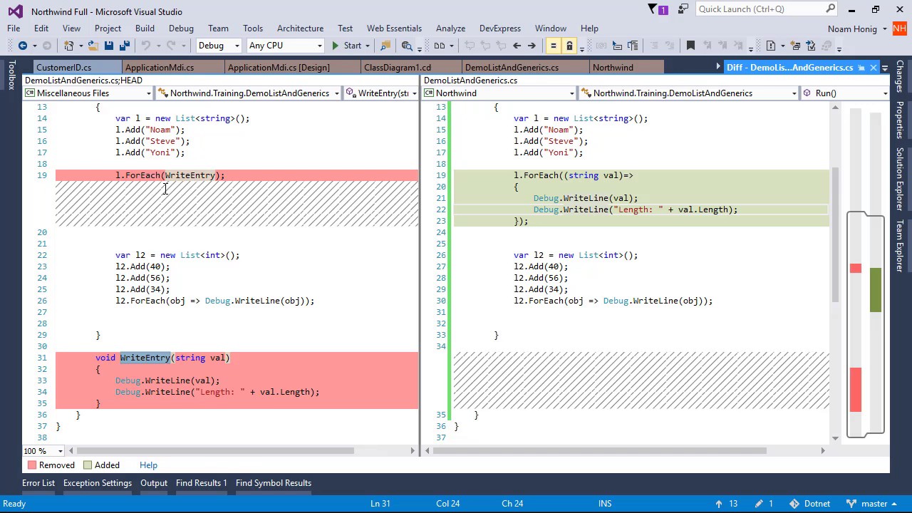 Creating a multiline lambda expression