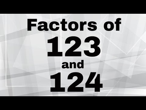 Factors of 123 and 124