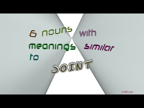 joint - 7 nouns synonym to joint (sentence examples)