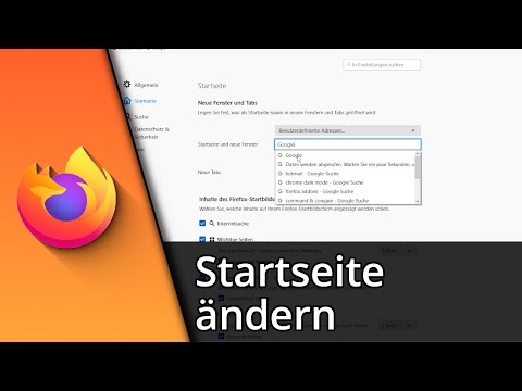 Firefox Startseite ändern | Google als Startseite bei Firefox ✅ Tutorial