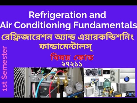 Refrigeration and Air Conditioning Fundamentals