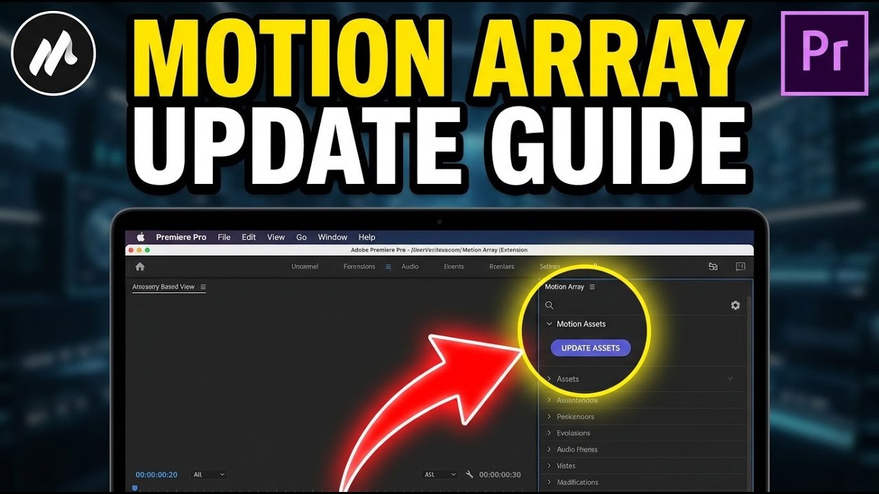 How to update Motion Array assets into Premiere Pro without licensing issues - Beginner Guide