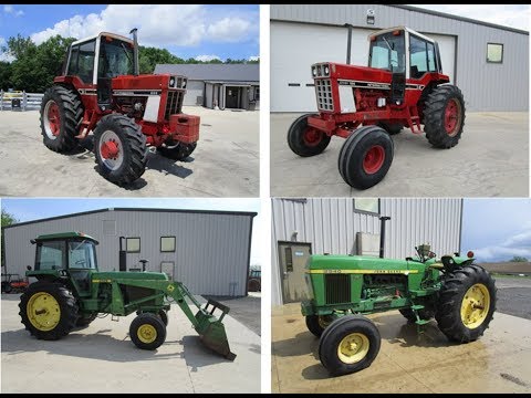 Preview of Wabash, IN Absolute Consignment Auction Tuesday - Low Hour IHC & JD Tractors