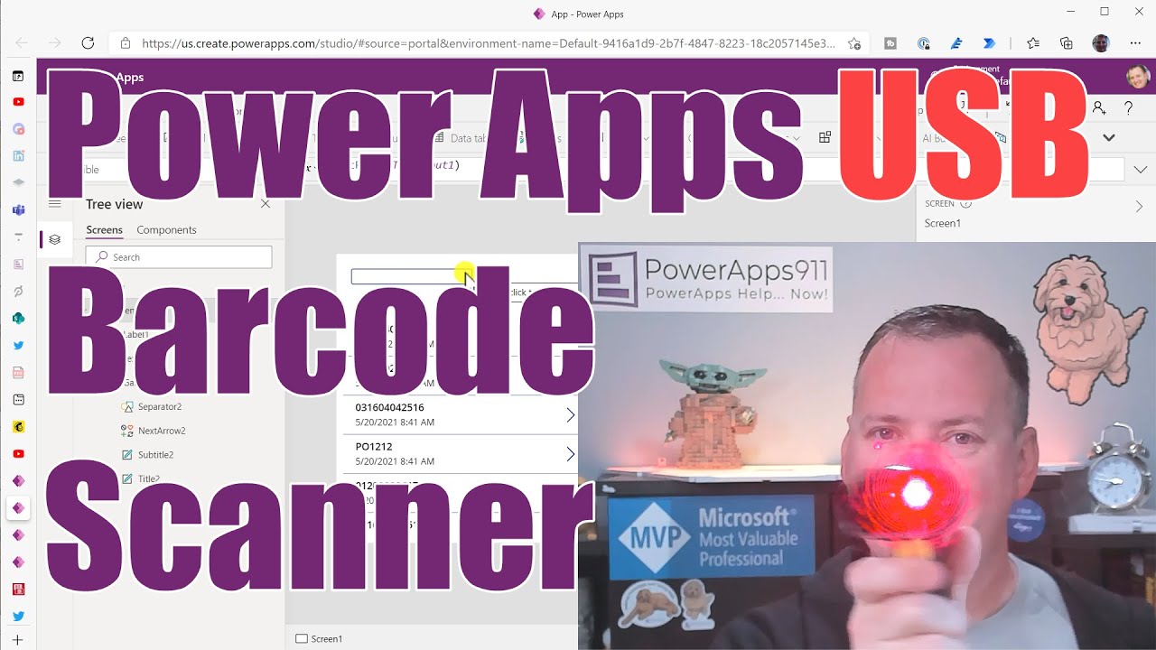 Power Apps USB Barcode Scanner