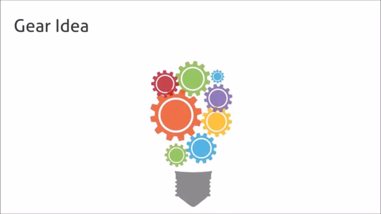 Gear Diagram Powerpoint Template