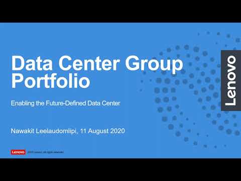 [Video Webinar] Lenovo DCG Portfolio 2020 – มุ่งสู่ Data Center แห่ง ...