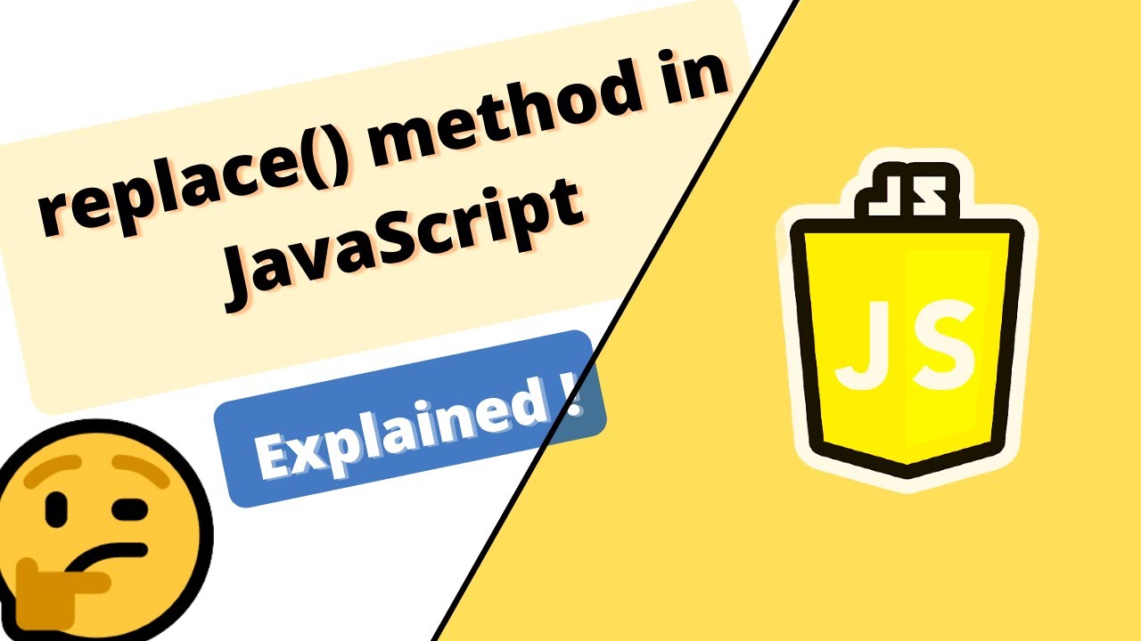replace() method in JavaScript explained with all scenarios