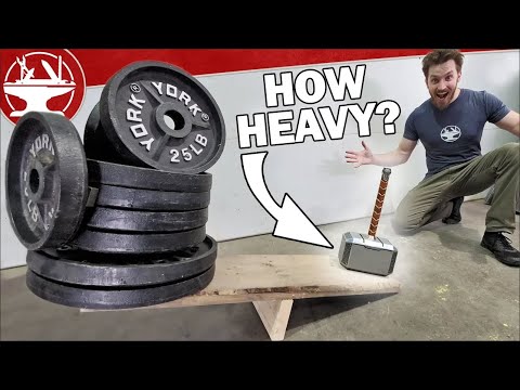 This YouTube Star Forged a 110-Pound Replica of Thor's Hammer