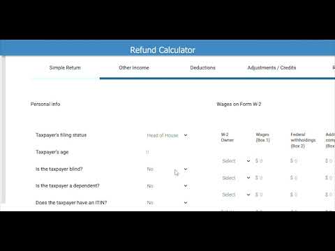 Keystone Tax Solutions Refund Calculator (Estimator)