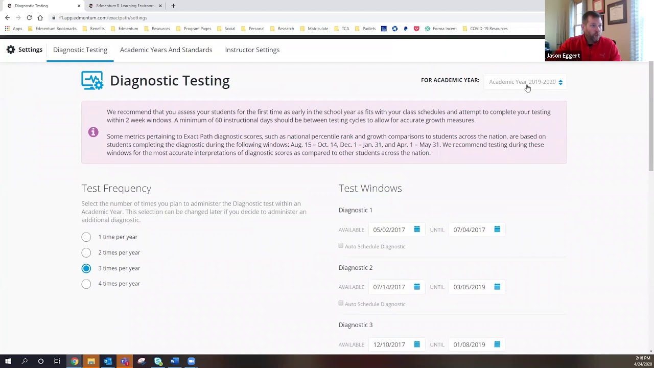 Exact Path - Reports & Setting Up Diagnostic Assessments