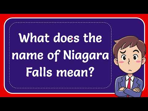What does the name of Niagara Falls mean?