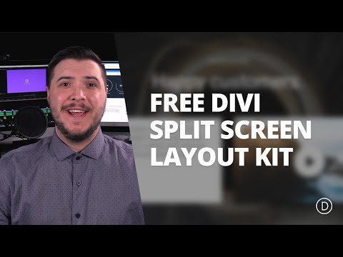 Free Download: Divi Split Screen Layout Kit