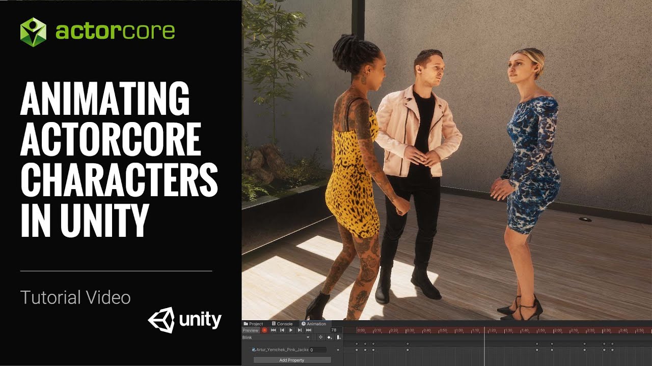 3D character animation in unity tutorial video