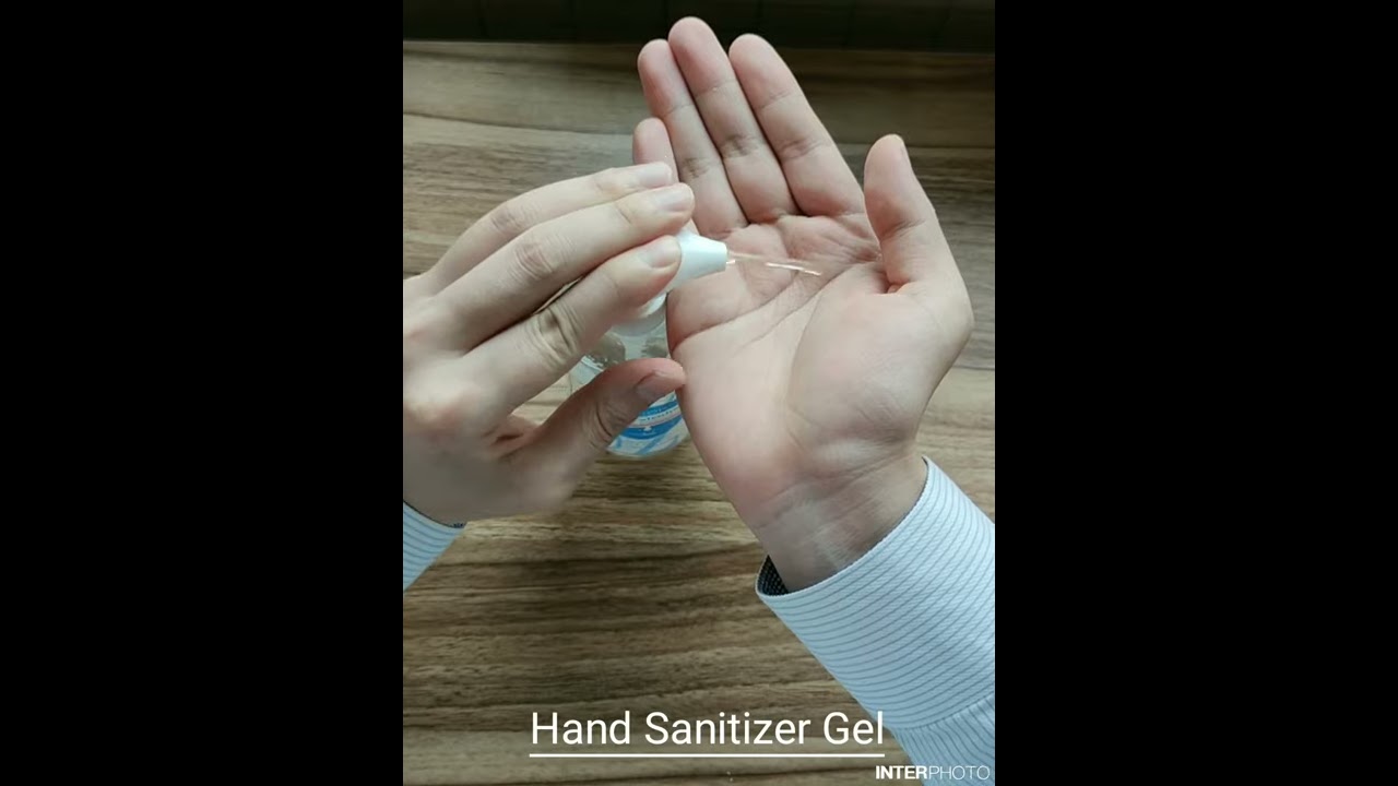 use a 75% alcohol hand sanitizer gel to clean hands