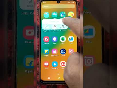 How to create a folder home screen #samsung #galaxyf22 #shorts 😯❤❤