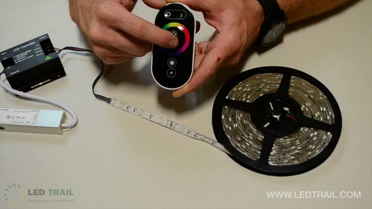 How to use LED Strip Lights and RGB Touch Controller from LED Trail