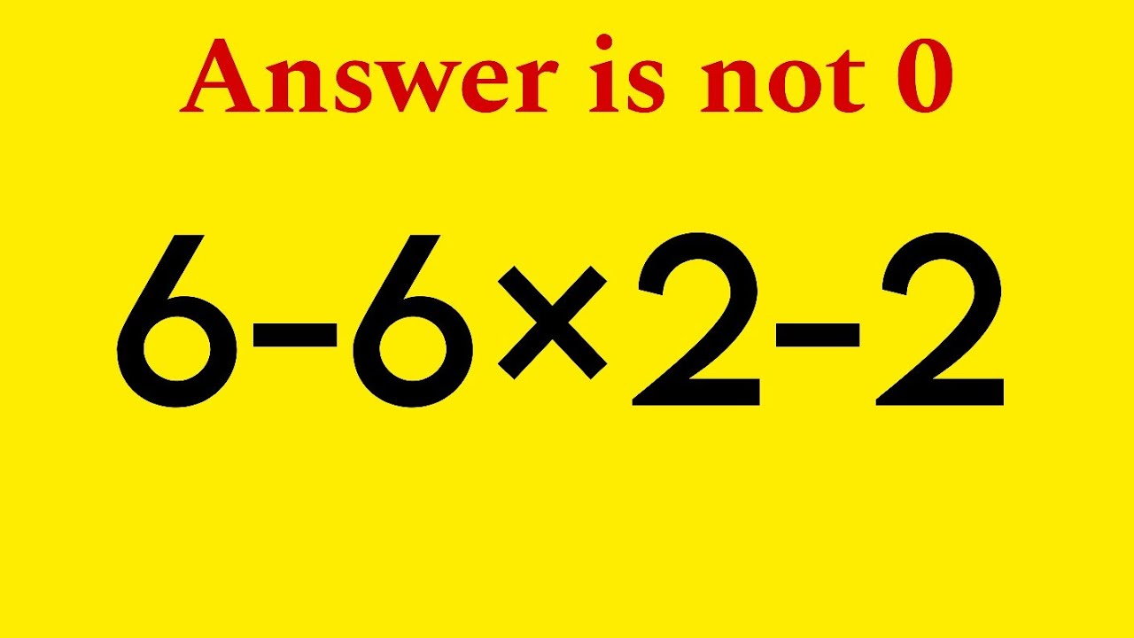 This Simple Math Problem Trick Everyone!