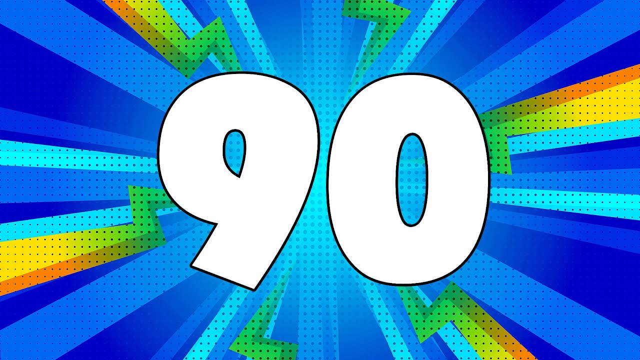 Blue Comic Book Countdown Timer [0:90]