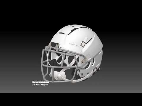 🏈 NFL football helmet Schutt F7 2.0 with padding 3D Model・ 3D File for ...