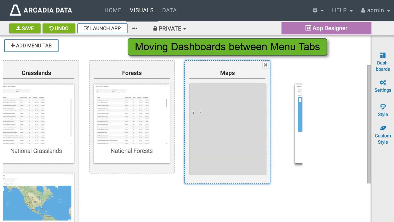 Building Dashboards and Apps in Arcadia Data