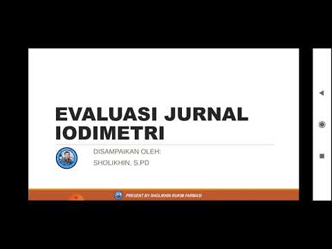 Evaluasi Jurnal Iodimetri