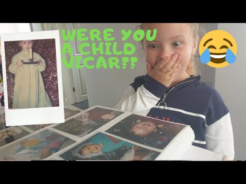 looking through old family photo albums with my little girl!