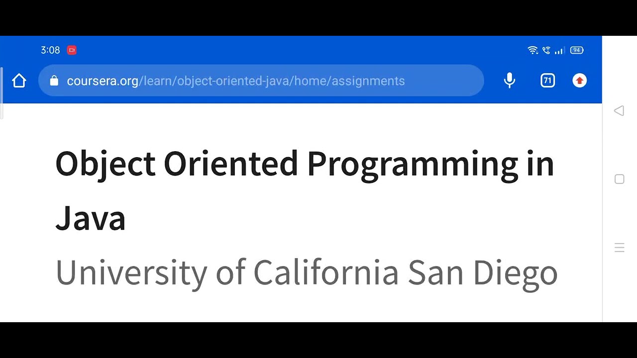 Coursera all weeks answers|| object oriented programming in Java|| Result 💯🔥🔥