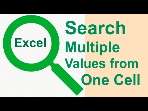 excel search function multiple values (numbers) and texts