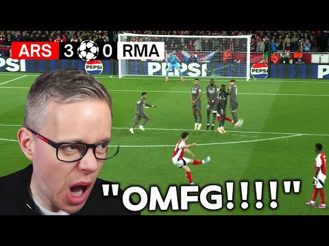 Goldbridge Watches Declan Rice Score 2 Free Kicks! (Arsenal vs Real Madrid Watchalong)
