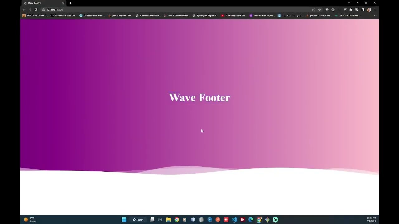 Create Wave Footer With HTML & CSS