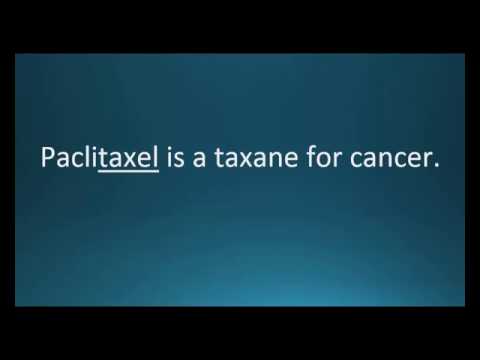 How to pronounce paclitaxel (Taxol) (Memorizing Pharmacology Video Flashcard)