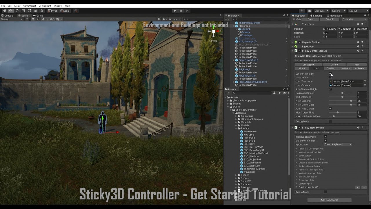Sticky3D Controller - Get Started Tutorial