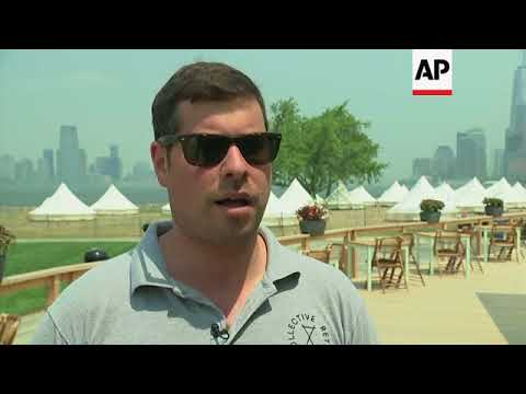 Luxury tents, gourmet meals redefine camping on NYC island