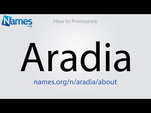 How to Pronounce Aradia