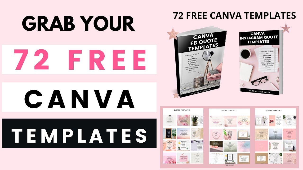 Grab by 72 FREE Canva Quote templates - watch here how to edit