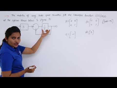 GATE Problem on Transfer Function and State Model Video Lecture - Electronics and Communication ...