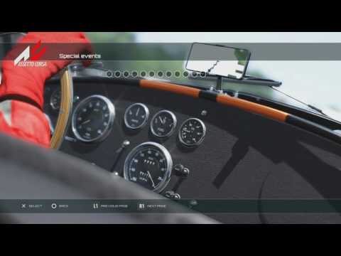 Assetto Corsa - PS4 force feedback settings and menu