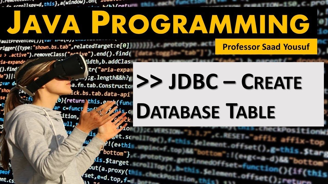 Java Programming - JDBC - Create Table