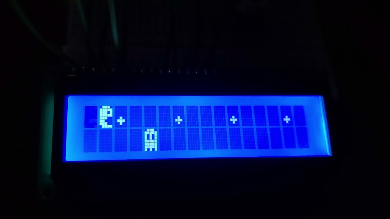 Arduino Pac Man on 16x2 LCD