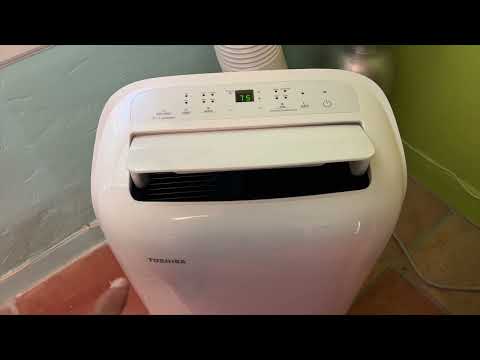 How to use the manual controls on the Toshiba 10000 BTU Portable AC
