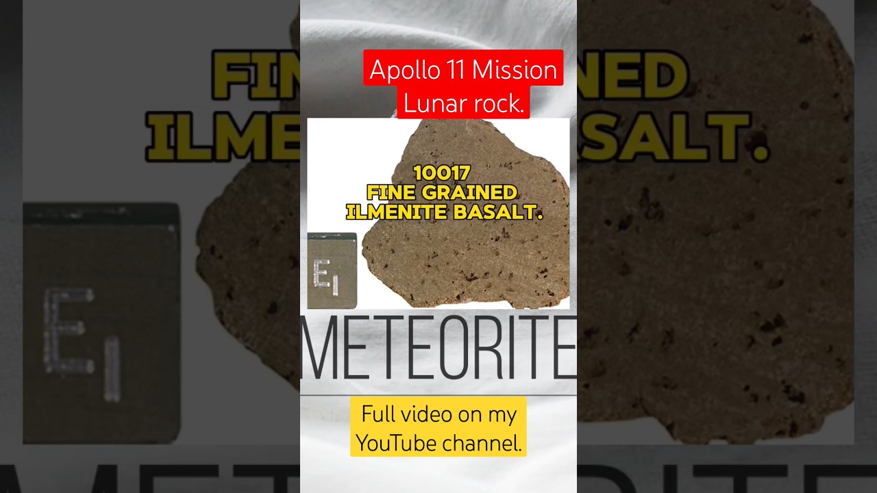 10017 lunar rock sample. One of the rock sample of Apollo 11 Mission. #meteorite #lunar