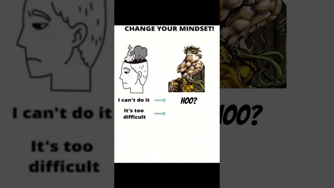 Change your mindset | Dio 🔥🙌✌️ #Dio #jojosbizarreadventure #anime
