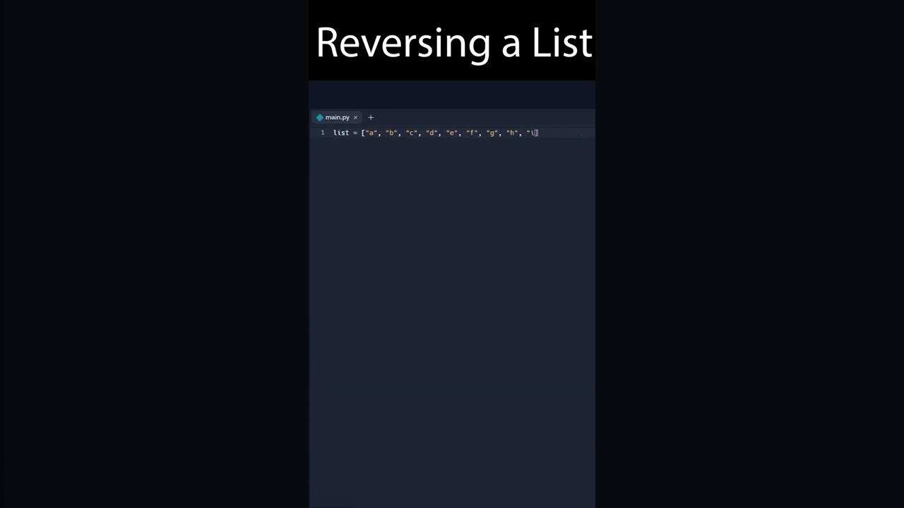 How to reverse a list in python (Easy)